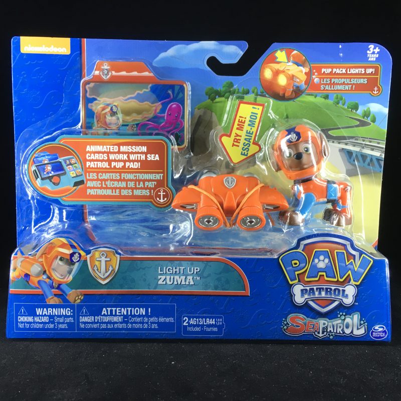 Paw Patrol Sea Patrol: Set of 6 Figures with Light Up Pup Pack - Skye ...