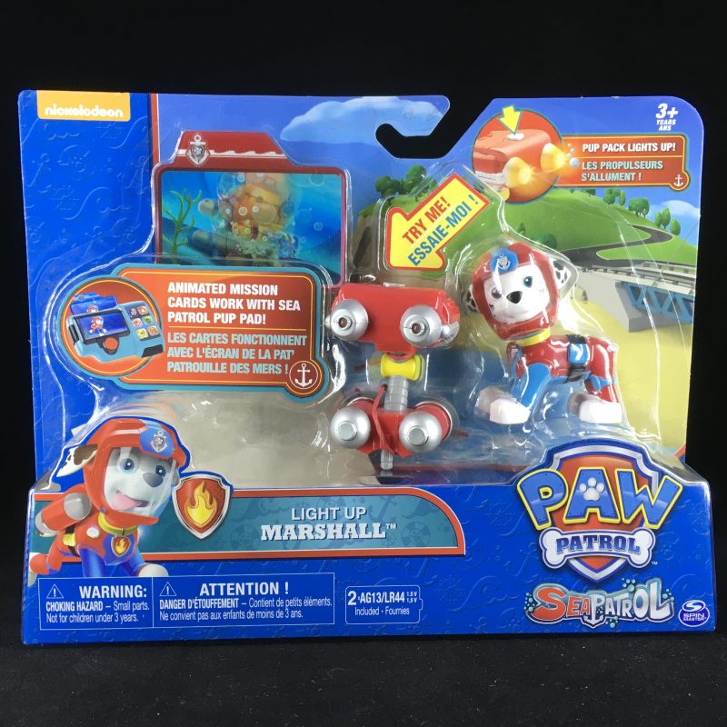 Paw Patrol Sea Patrol: Set of 6 Figures with Light Up Pup Pack - Skye ...