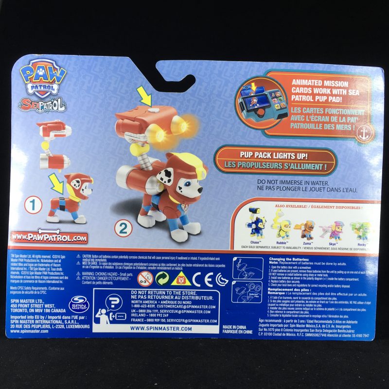 Paw Patrol Sea Patrol: Set of 6 Figures with Light Up Pup Pack - Skye ...