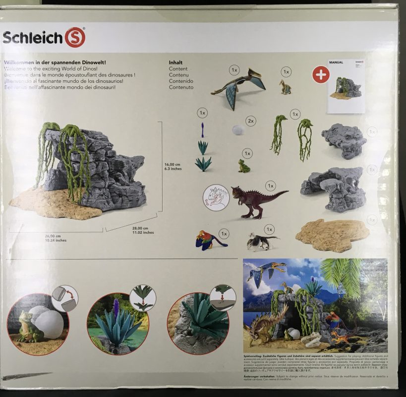 SCHLEICH: Dinosaur Set with Cave - Hobby Spirit