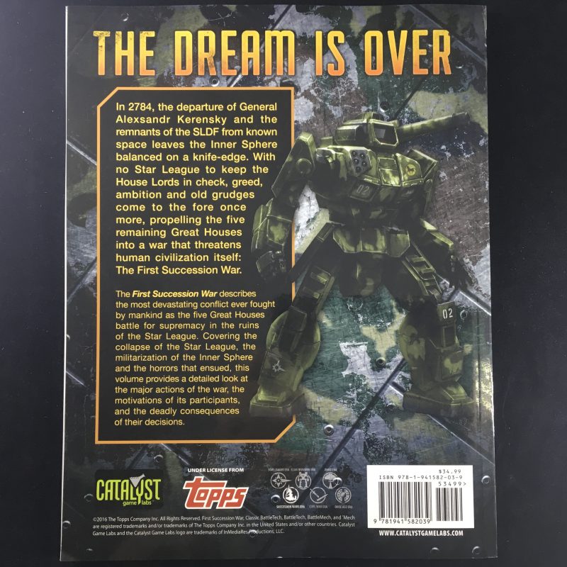 BATTLETECH: First Succession War Source Book - Catalyst Game Labs ...
