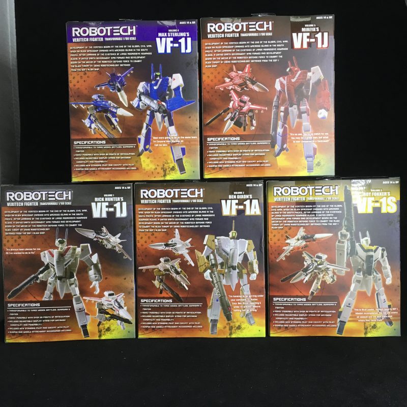 ROBOTECH: Veritech Fighter Collection Volumes 1-5 Full Set - TOYNAMI ...