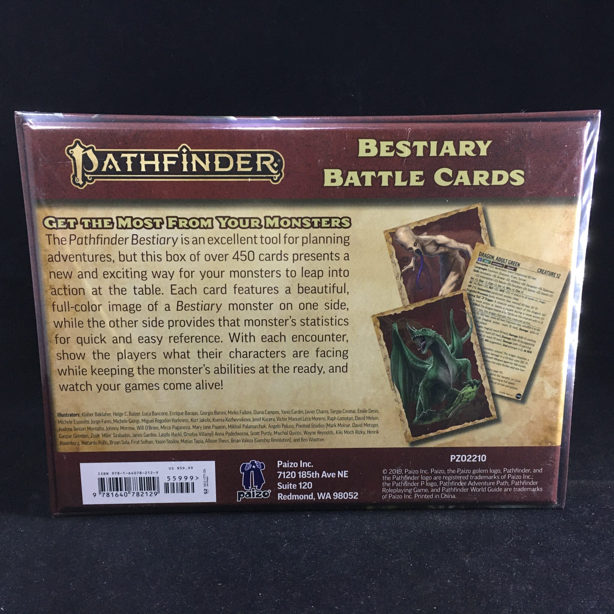 PATHFINDER RPG 2nd Edition: Bestiary Battle Cards - paizo - Hobby Spirit