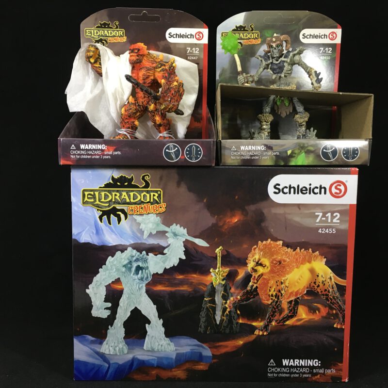 SCHLEICH: Eldrador Battle for the Superweapon Set, Lava Golem, & Stone ...