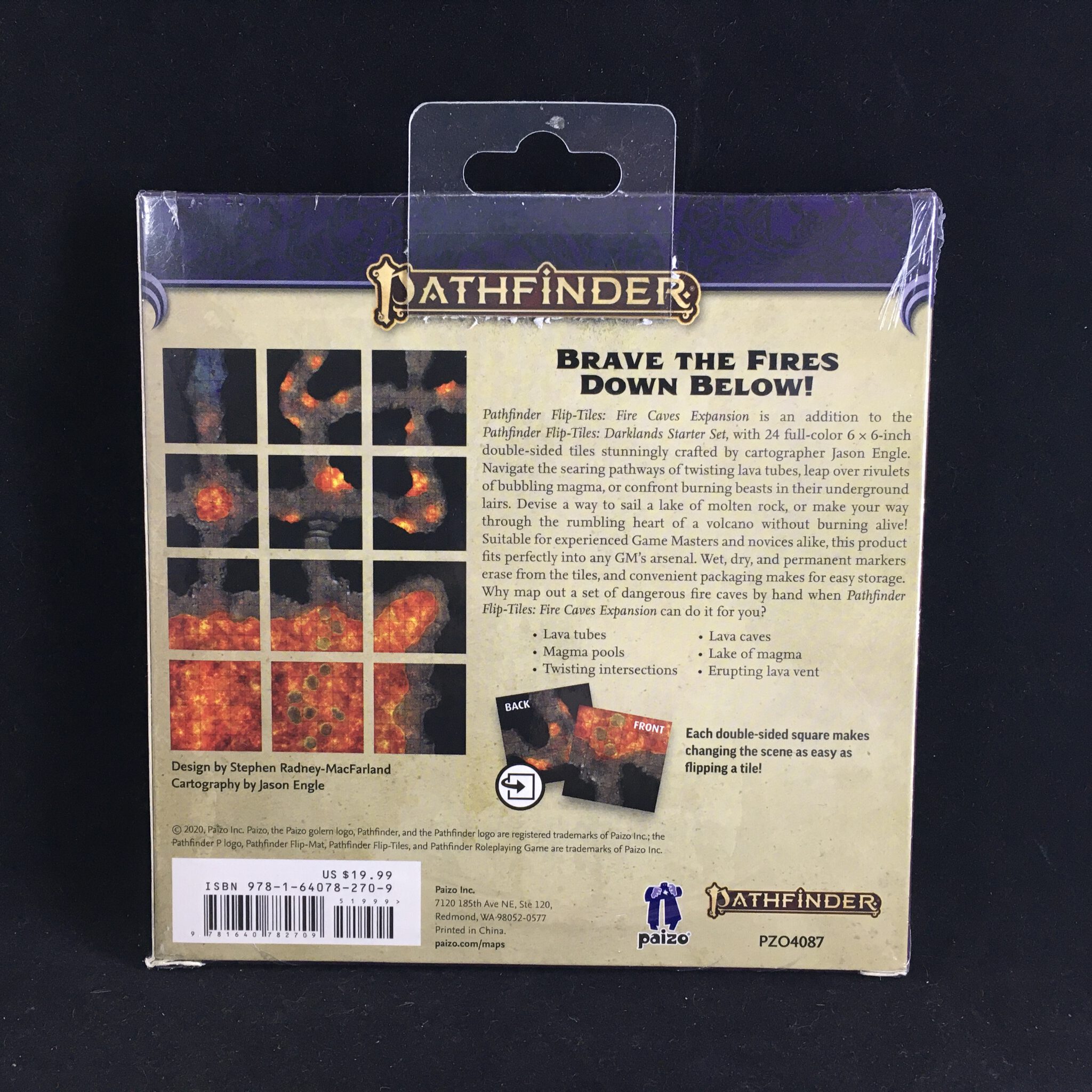 PATHFINDER 2E RPG FLIP-TILES: Darklands Fire Caves - paizo - Hobby Spirit