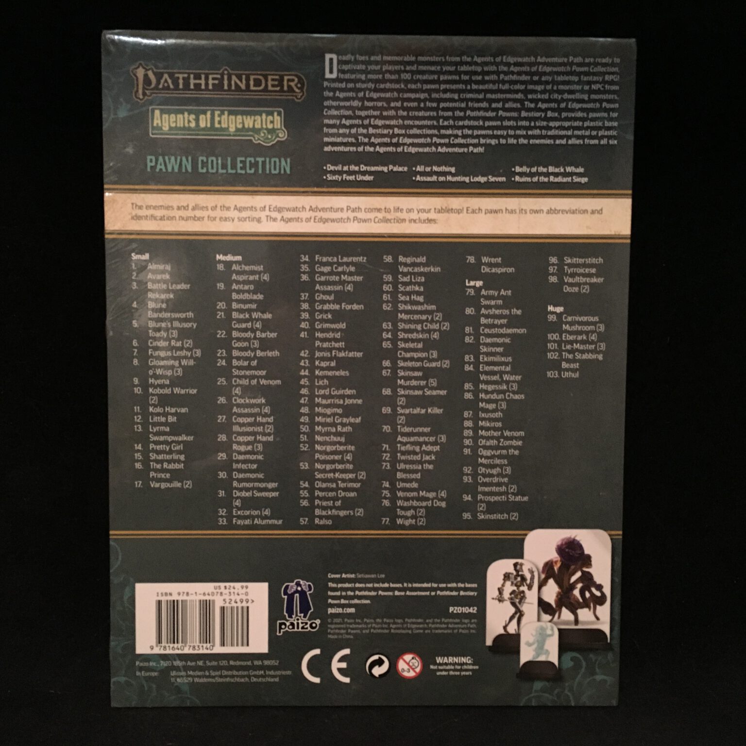 PATHFINDER RPG 2nd Edition: Agents of Edgewatch Pawn Collection - paizo - Hobby Spirit