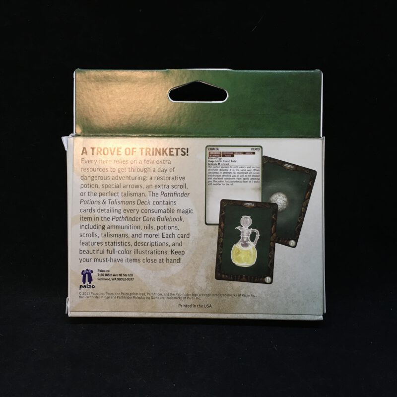 PATHFINDER RPG 2E: Potions and Talismans Deck - paizo - Hobby Spirit