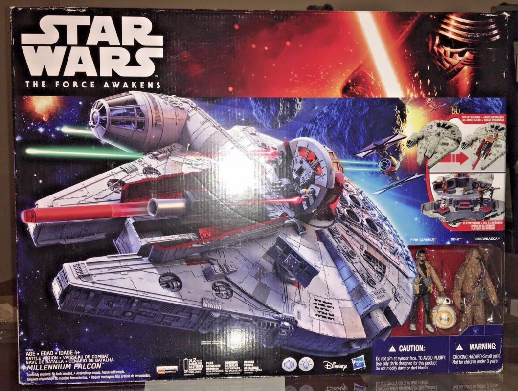 STAR WARS: THE FORCE AWAKENS Battle Action Millennium Falcon - HASBRO ...